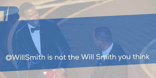 Will Smith Twitter account does not belong to THE Will Smith you think