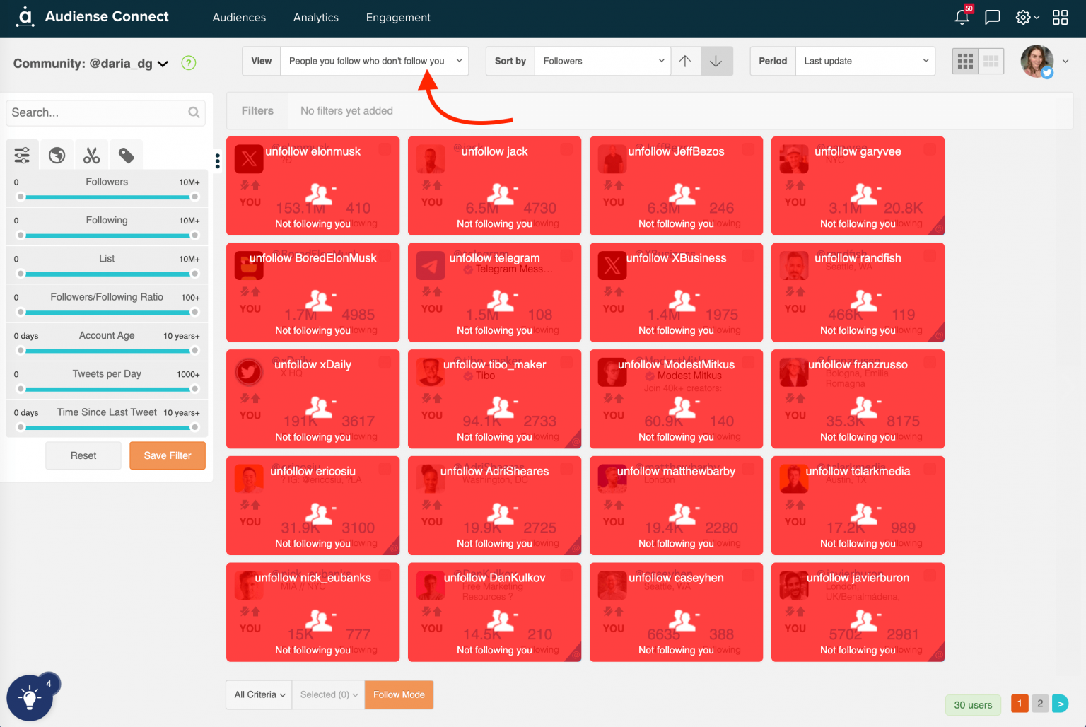 Twitter Follower Tracker - Analyze and compare Twitter accounts