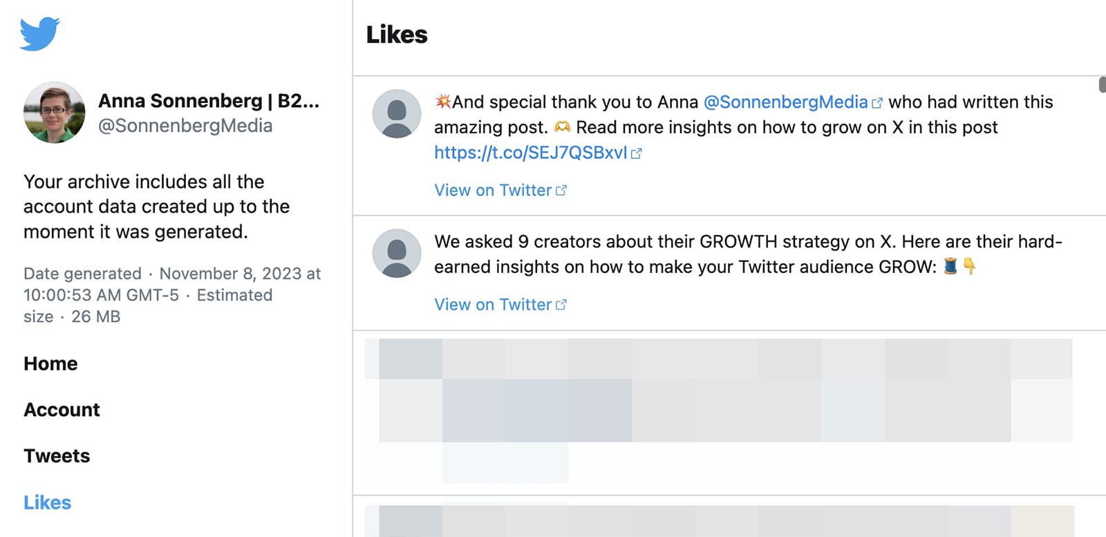 How to download Twitter archive directly from Twitter / X