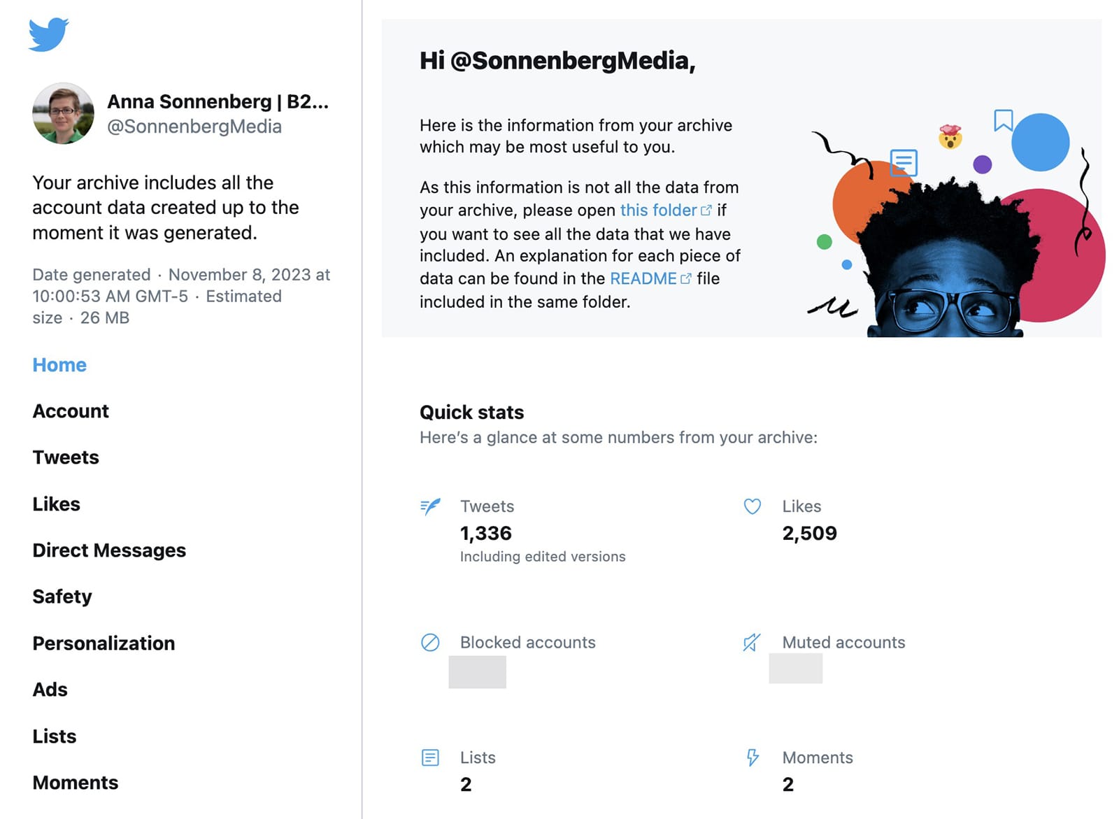How to download Twitter archive directly from Twitter / X