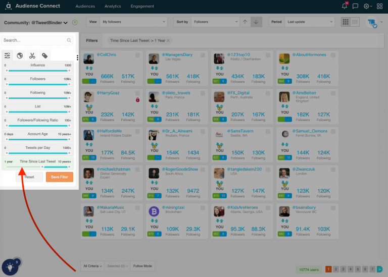 Twitter Follower Tracker - Analyze and compare Twitter accounts