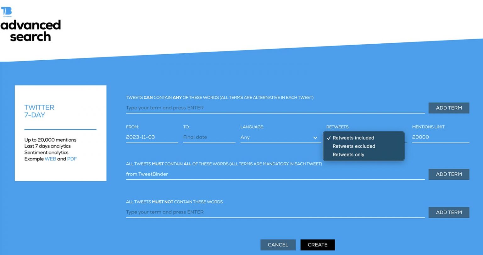 How to download tweets on Twitter - Tweet Binder