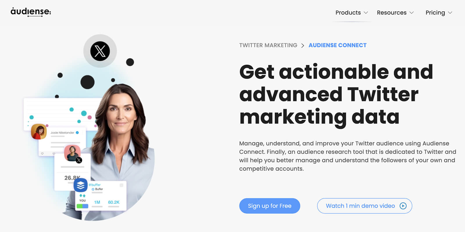 Cómo hacer unfollow masivo en Twitter: Audiense Connect